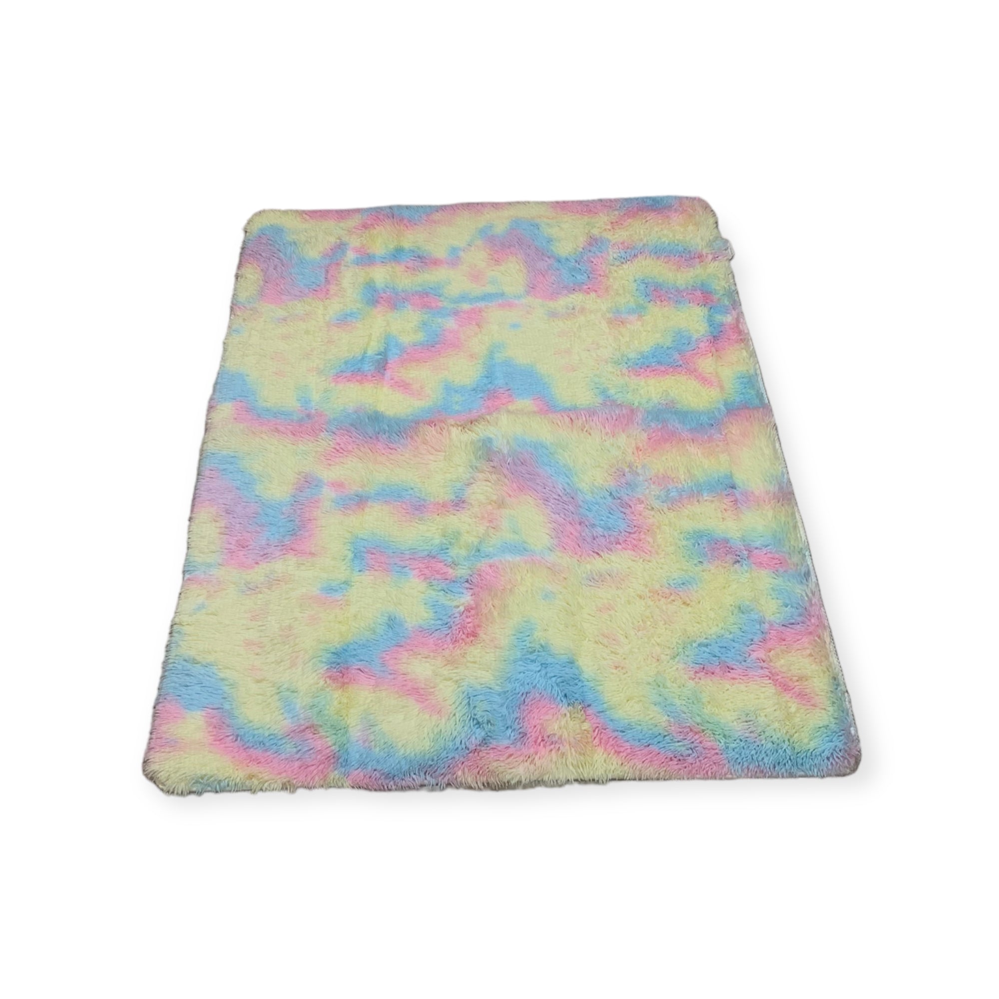 Fluffy Carpet Mats - Medium, Rainbow